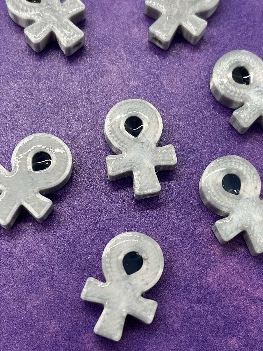 Ankh Bead, Goth Beads, Jewelry Making, Festival Gothic Kandi Beads - Etsy