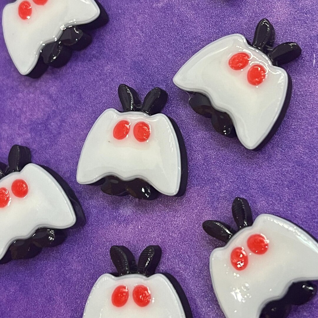 Mothman Ghost Beads (1.5 Mm Hole), Folklore Legend Cryptid Beads ...