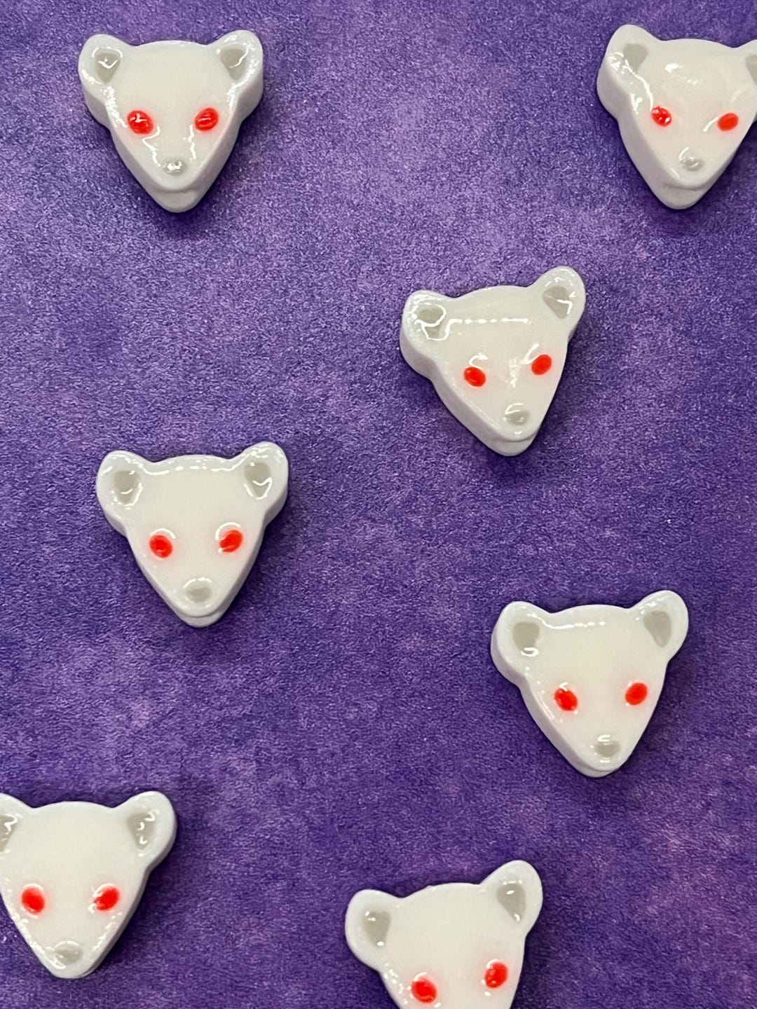 Albino Rat Bead, Animal Beads, Kandi Beads, Rodent Lovers Beads, Unique ...