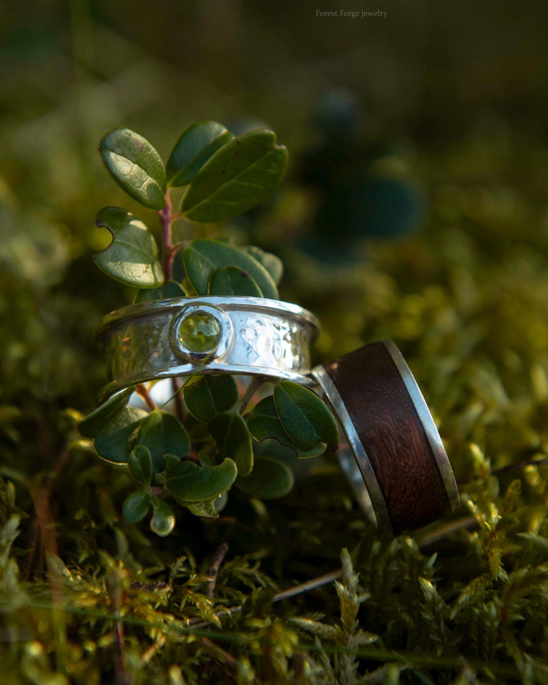 Enchanting Fairytale Moonstone/mossgate Ring Band "skogspärla ...