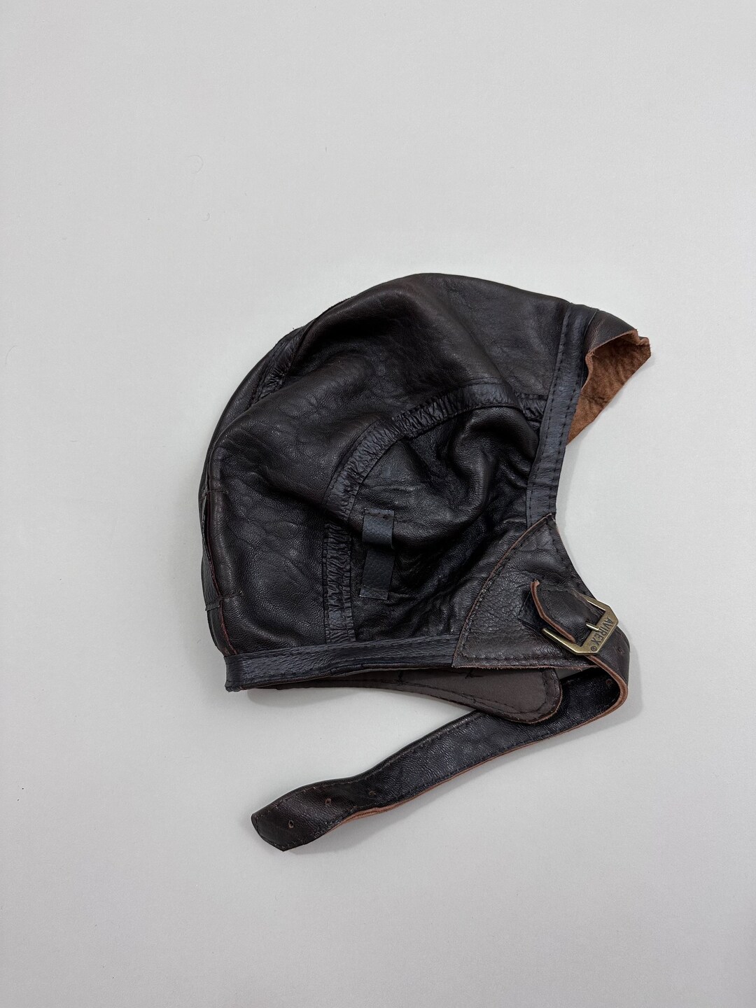 Vintage Avirex Leather Aviator Flight Helmet Hat Cap Made in - Etsy