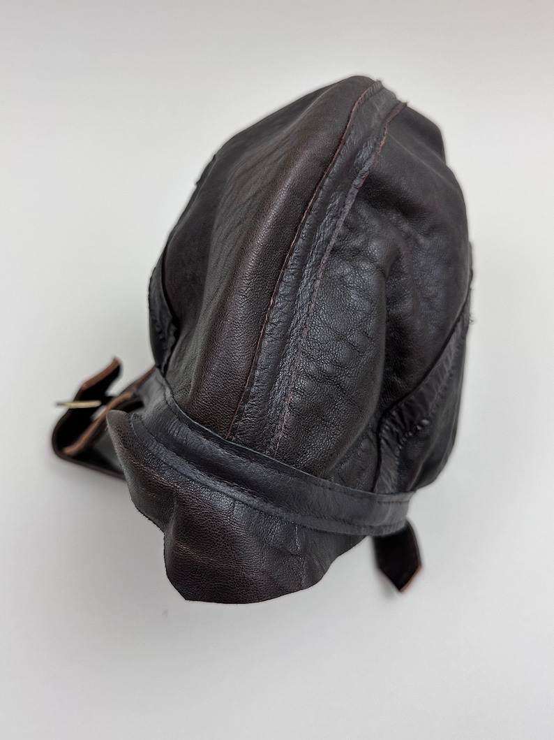 Vintage Avirex Leather Aviator Flight Helmet Hat Cap Made in - Etsy