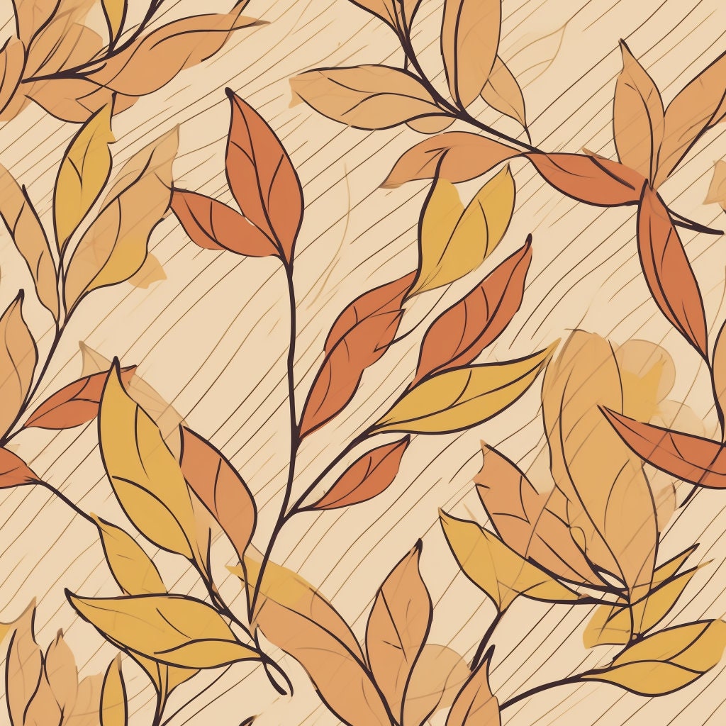 Seamless Fall Leaves Seasonal Patterns Fall Pattern Leaves PNG Download ...