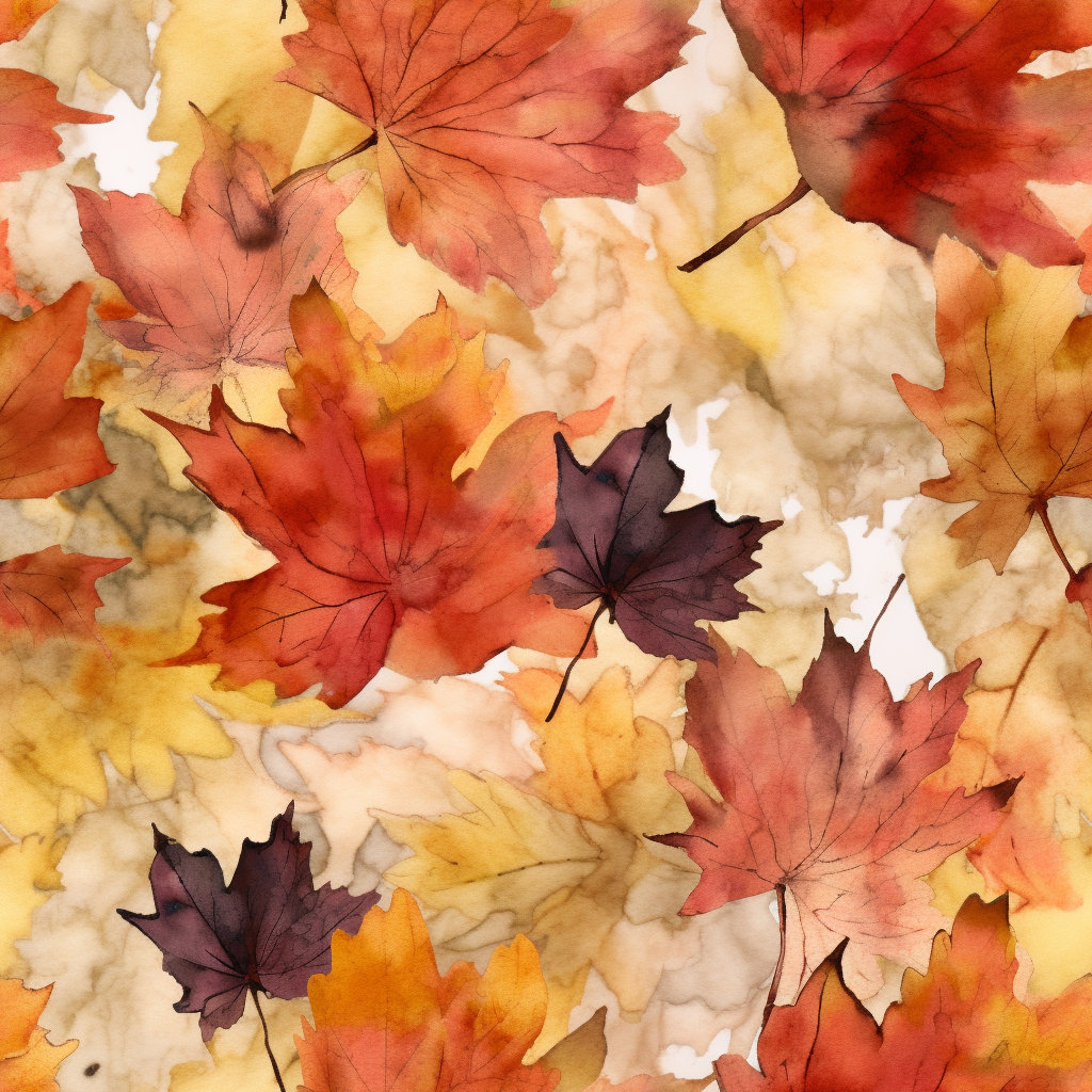 Seamless Fall Leaves Seasonal Patterns Fall Pattern Leaves PNG Download ...