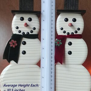 Wooden Snowman Holiday Decor - Minerd Design *LIMITED EDITION* - Etsy
