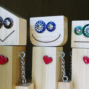 Wooden Robot Toys - Handmade Fun! - Set of 3 - Minerd Design - Etsy