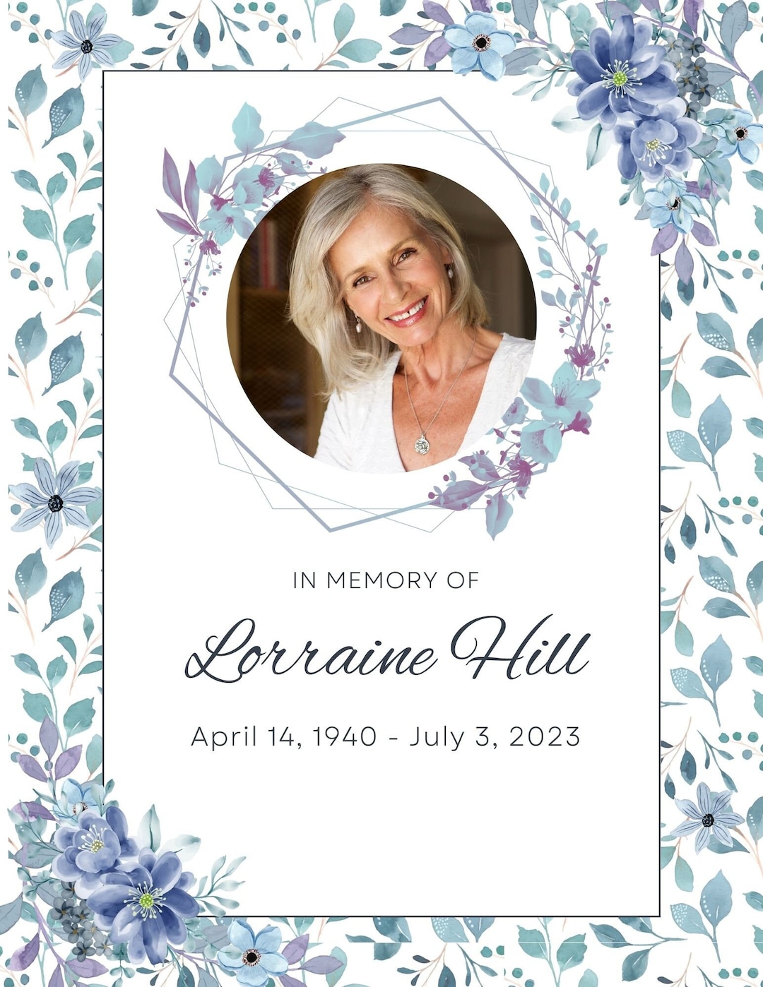 Editable Canva Funeral Program Template Memorial Service - Etsy Editable Canva Funeral Program Template Memorial Service - Etsy