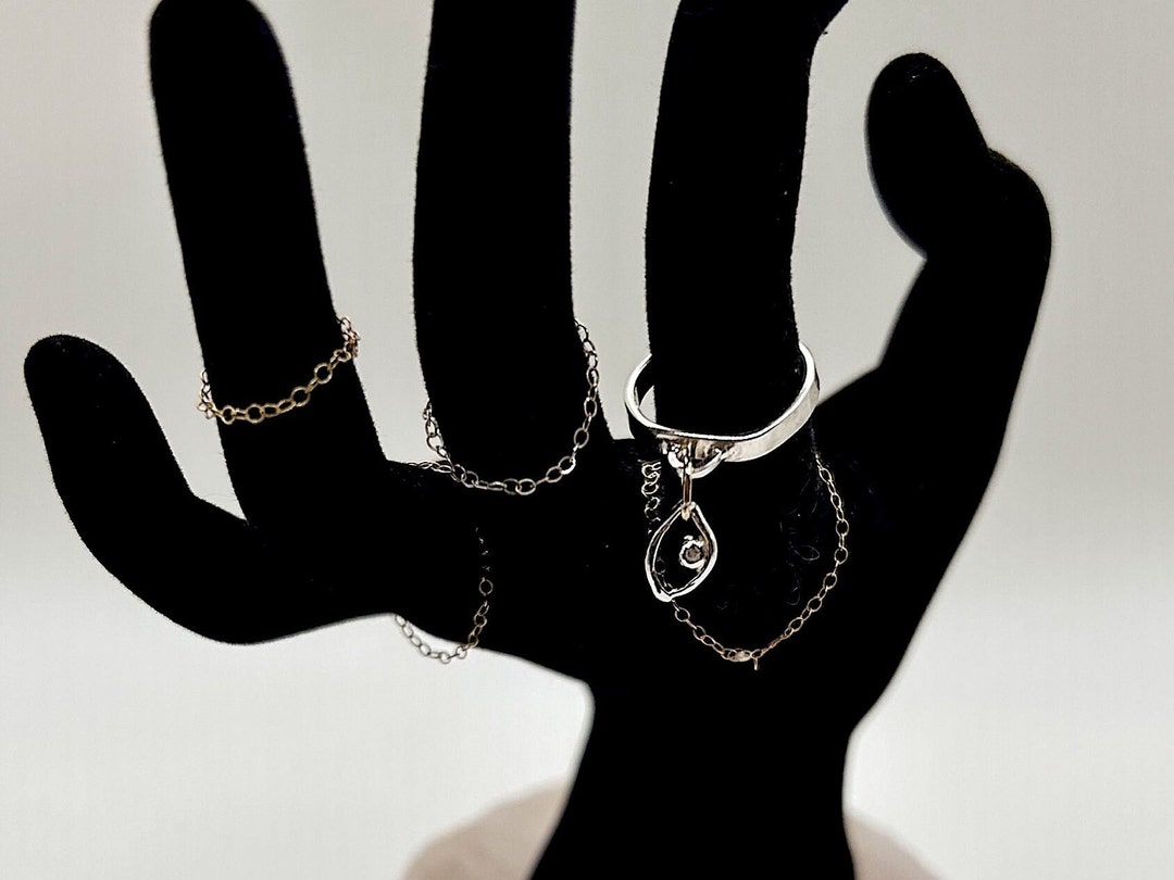 Sterling Silver Collar Ring: Customizable Goth Choker Ring - Etsy