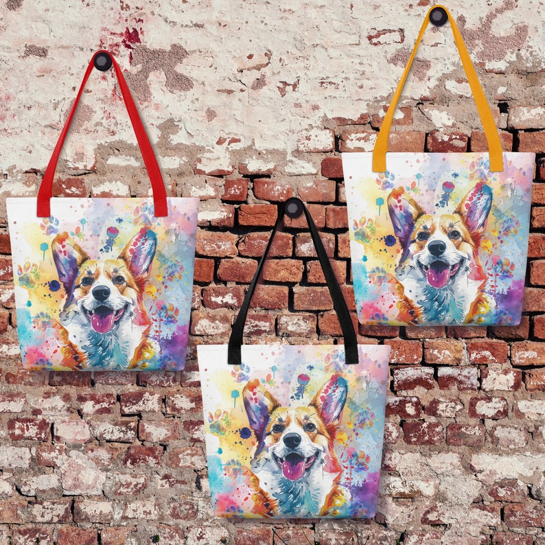Watercolor Corgi Tote Bag, Dog Mom Gift - Etsy