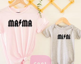 Mama Mini Matching Set, Baby Shower Gift, Mother Daughter Shirts ...