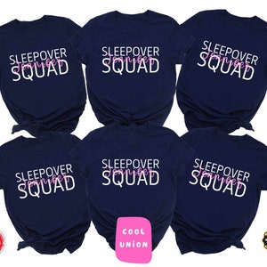 Personalized Sleepover Squad Shirt, Hoodie, Long Sleeve, Gift, Custom ...