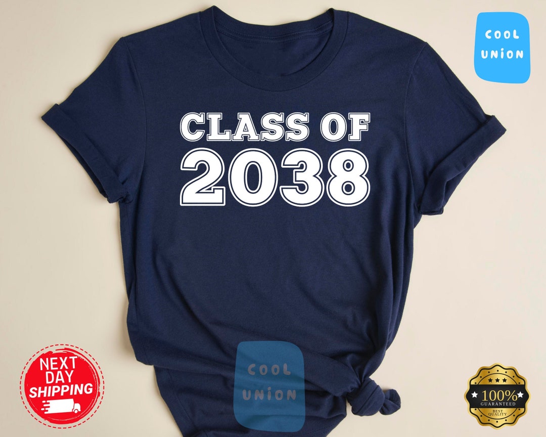 Class of 2038 Shirt, Grow With Me, Growing up Shirt, Graduation Gift ...