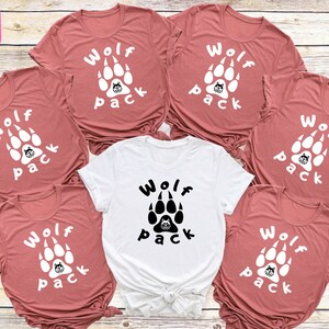 Wolf Pack T-shirt , Matching Family Tee - Etsy