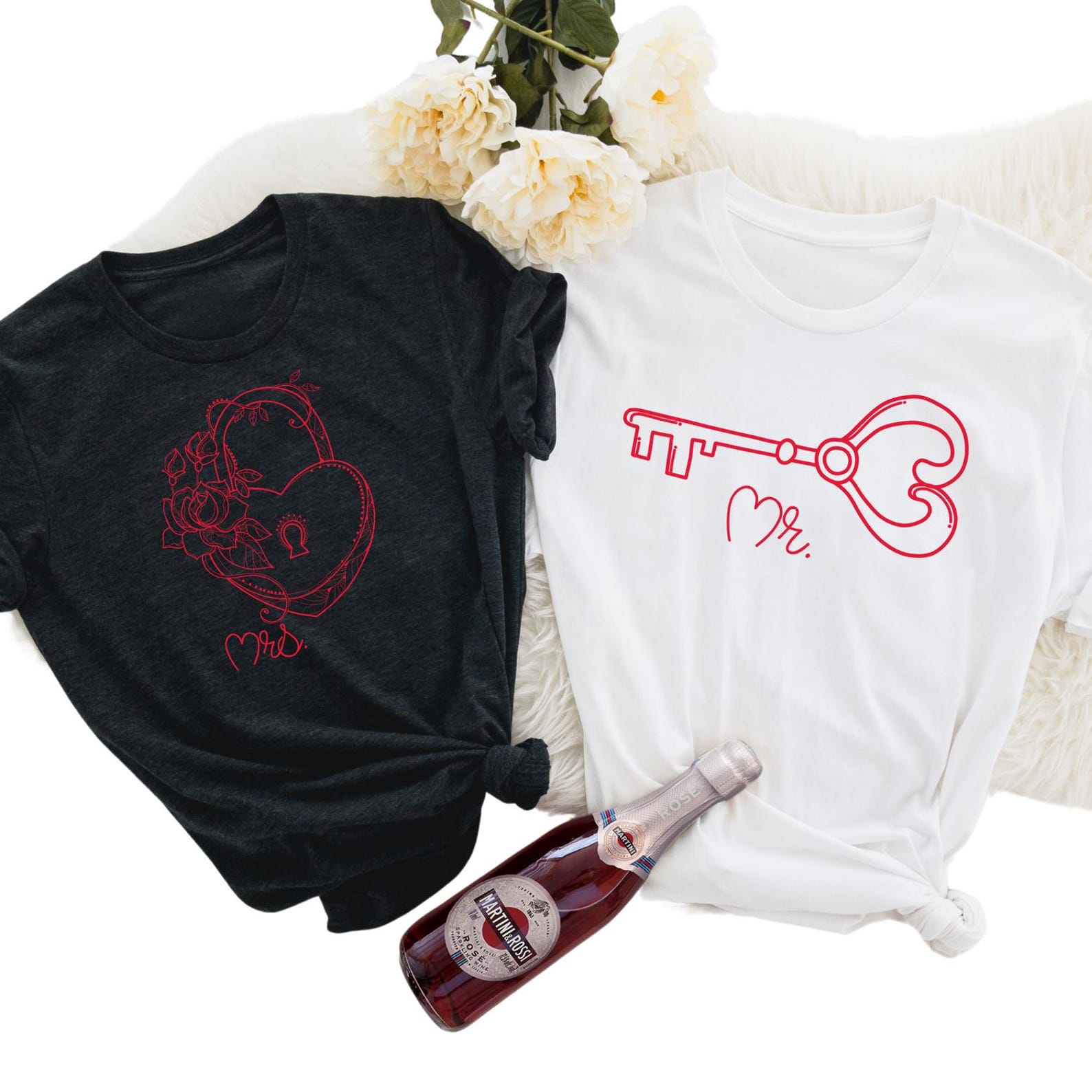 Lock and Key Couple Shirt,his & Hers, Matching Shirts, Wedding Gift ...