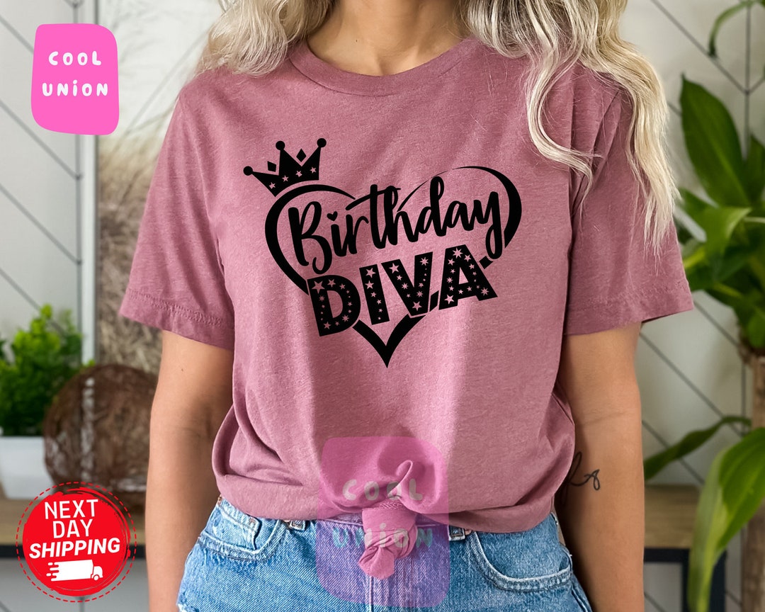 Birthday Diva Shirt Birthday Queen Shirt Birthday Girl - Etsy