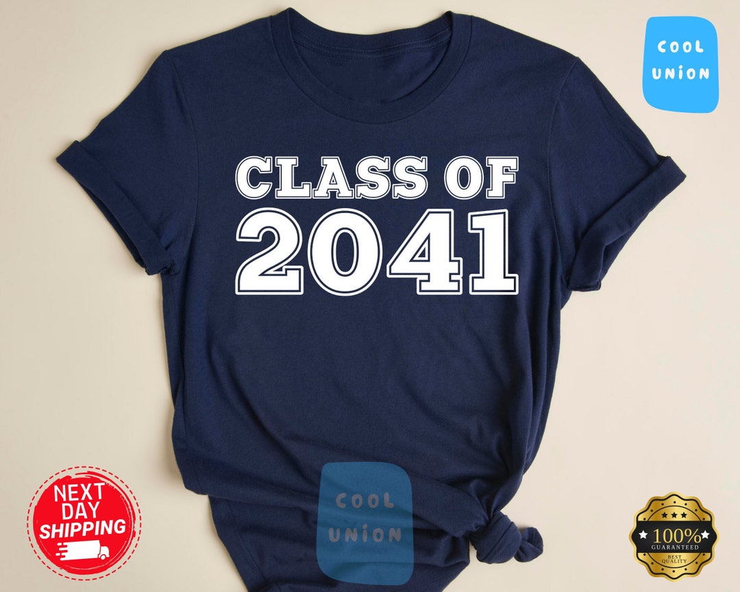 Class of 2041 Shirt, Grow With Me, Growing up Shirt, Graduation Gift ...