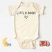 Little Bean Baby Bodysuit: Minimalist Natural Style - Etsy