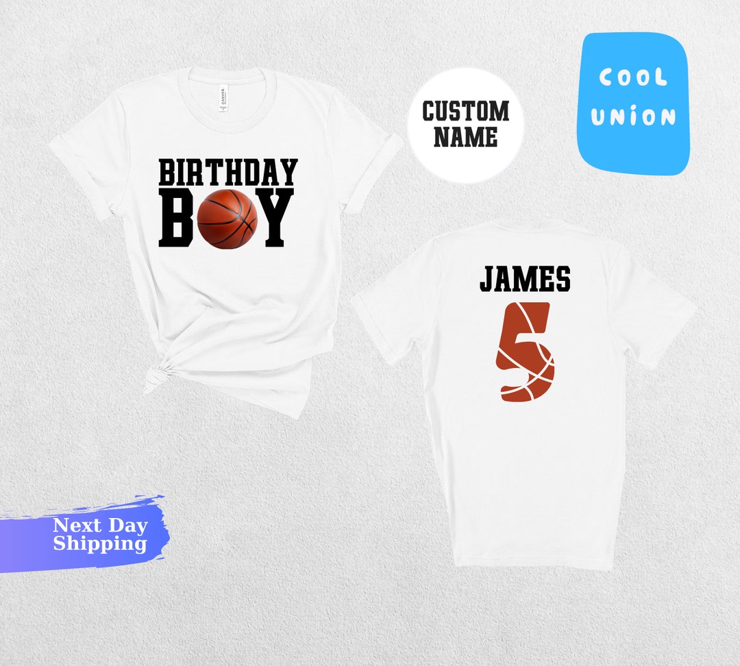 Basketball Birthday Shirt , Personalized Tee - Etsy