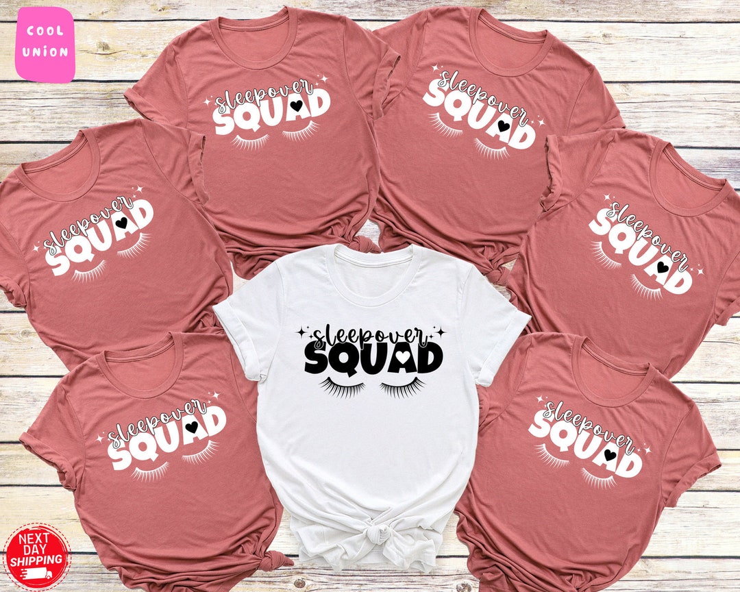 Sleepover Squad Shirts , Birthday Slumber Pajamas - Etsy