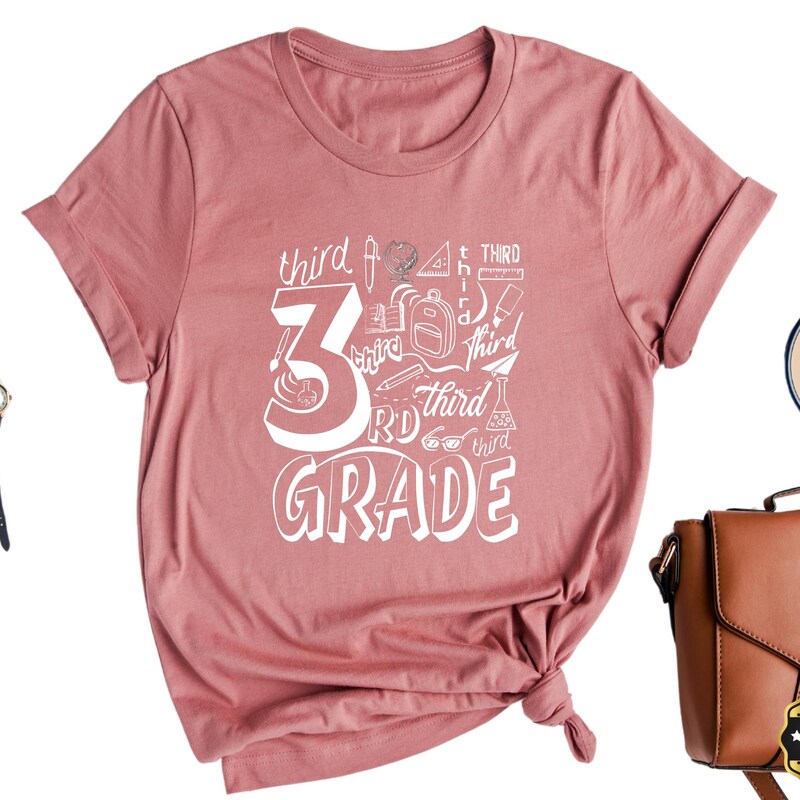 3rd Grade Teacher Shirt - Etsy