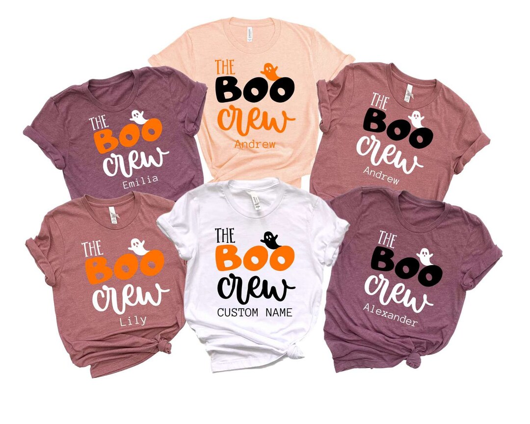 The Boo Crew Custom Halloween T-shirt Group Halloween Shirt - Etsy