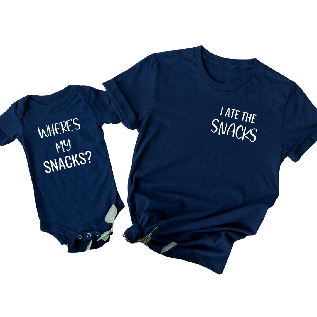 Mom Son Matching Snack Shirts, Mommy and Son Matching Outfits - Etsy