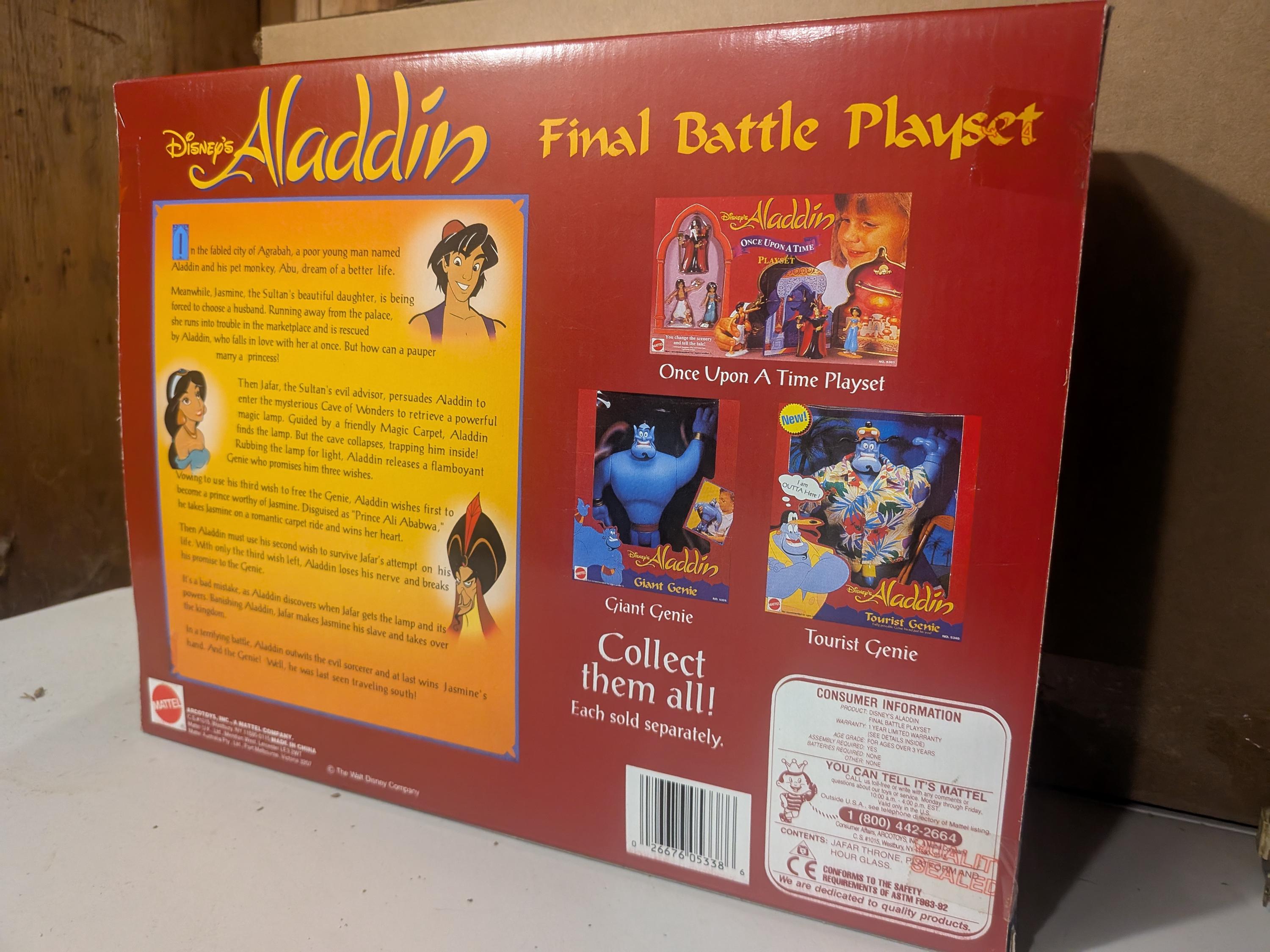 Aladdin Final Battle Playset Vintage Disney Mattel Toy NIB - Etsy