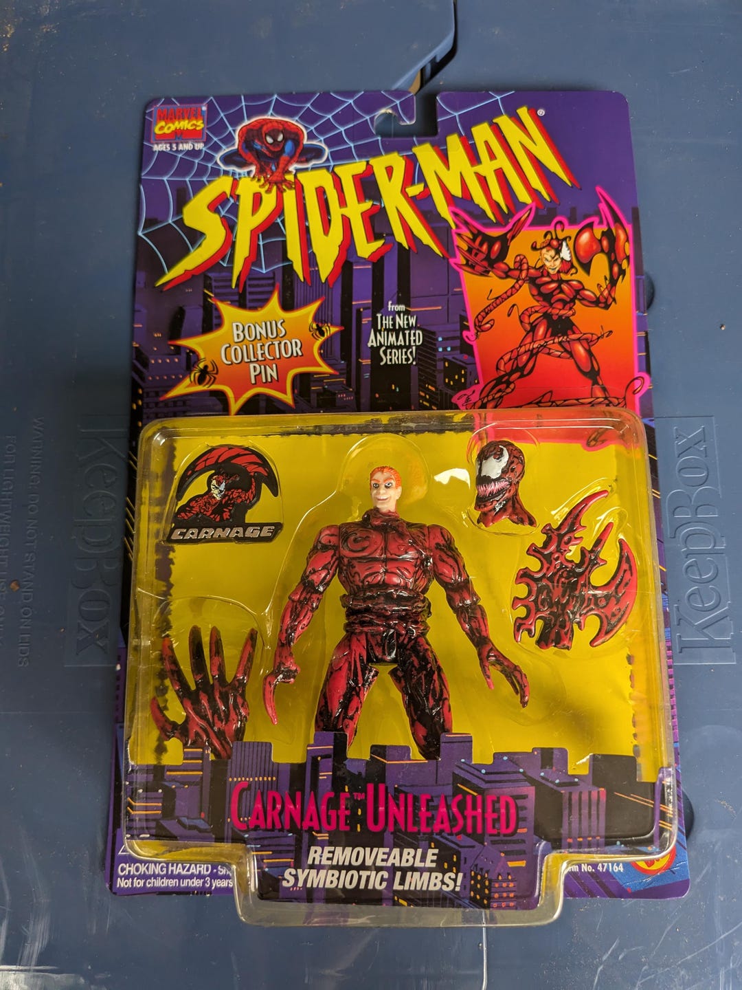 NIB Toy Biz- Spider-man Carnage Unleashed Action Figure Sealed in ...