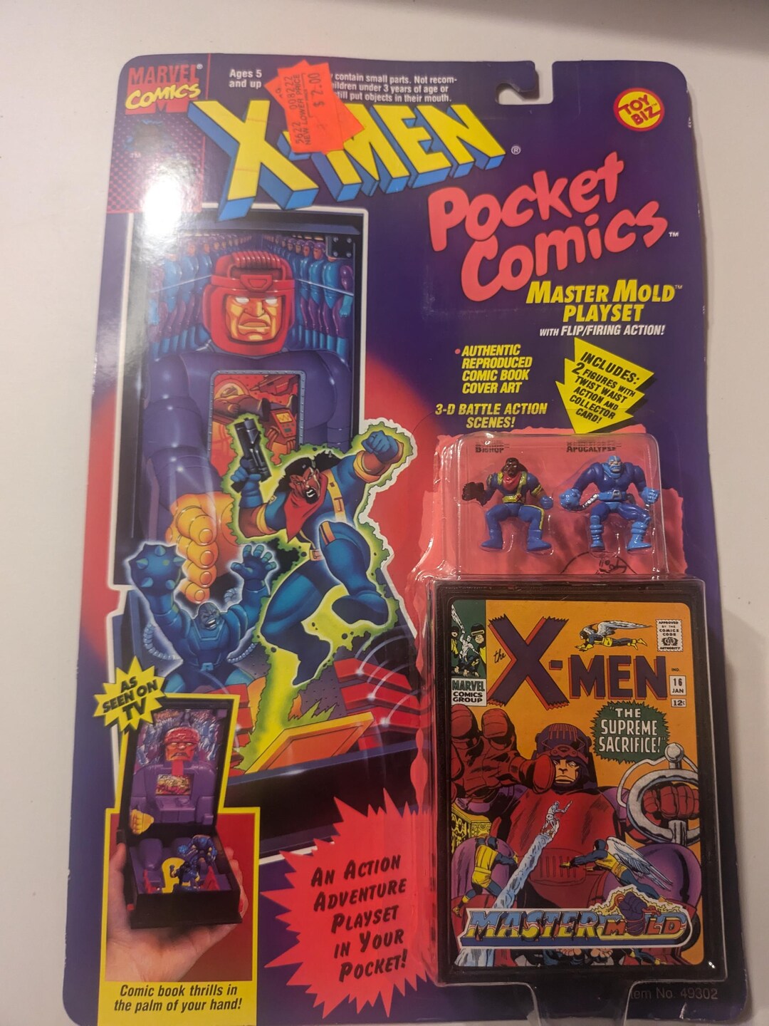 MOC X-men Pocket Comics Master Mold Playset With Flip/firing Action ...