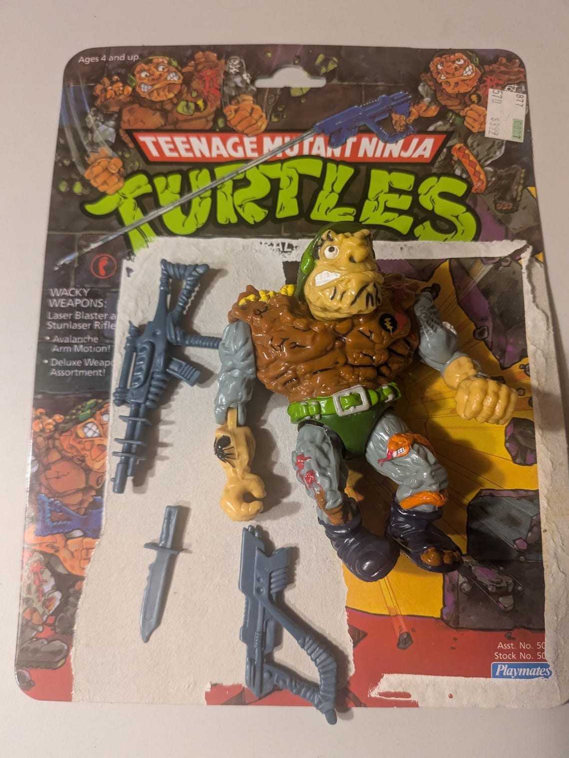 1989 General Traag Teenage Mutant Ninja Turtle Action Figure Loose ...