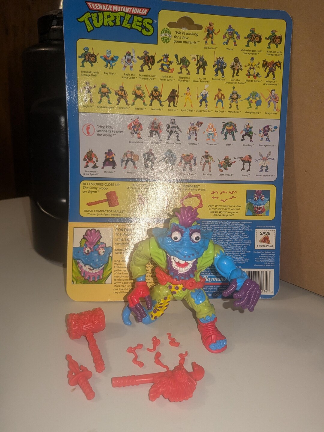 1991 Wyrm Teenage Mutant Ninja Turtle Action Figure Loose Complete With ...
