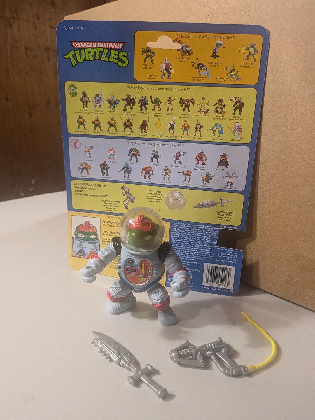 1990 Ralph, the Space Cadet TMNT Action Figure Loose - Complete With ...