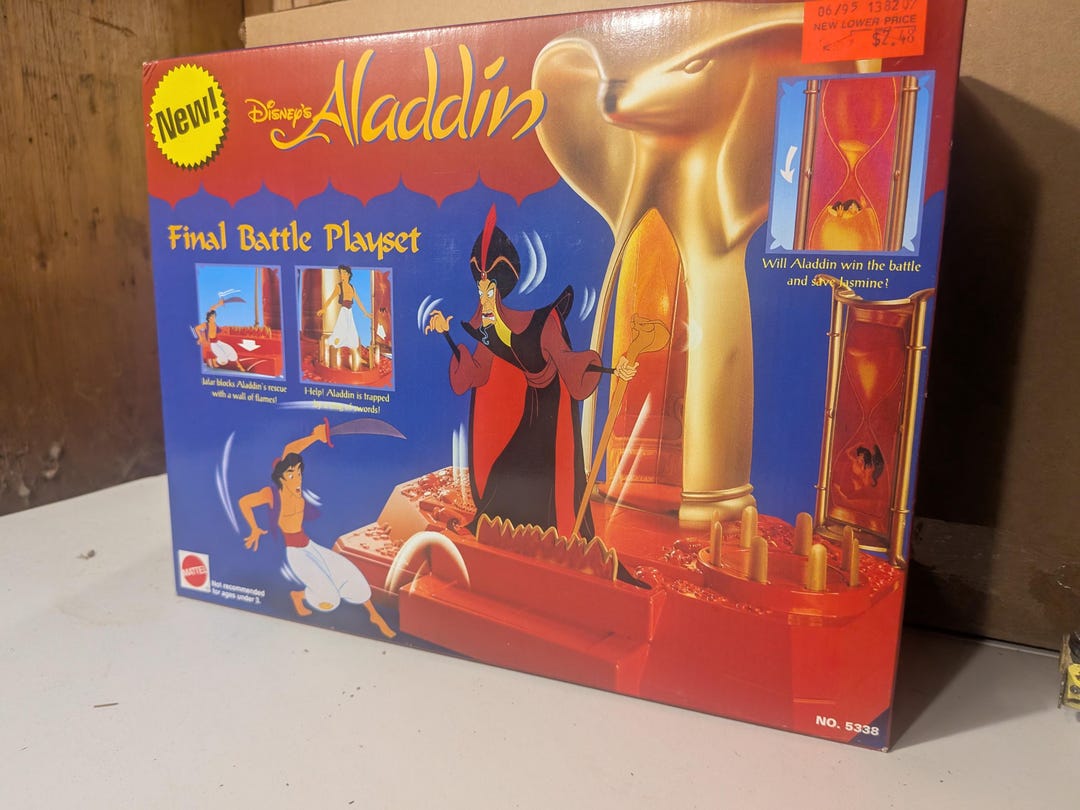 Aladdin Final Battle Playset Vintage Disney Mattel Toy NIB - Etsy
