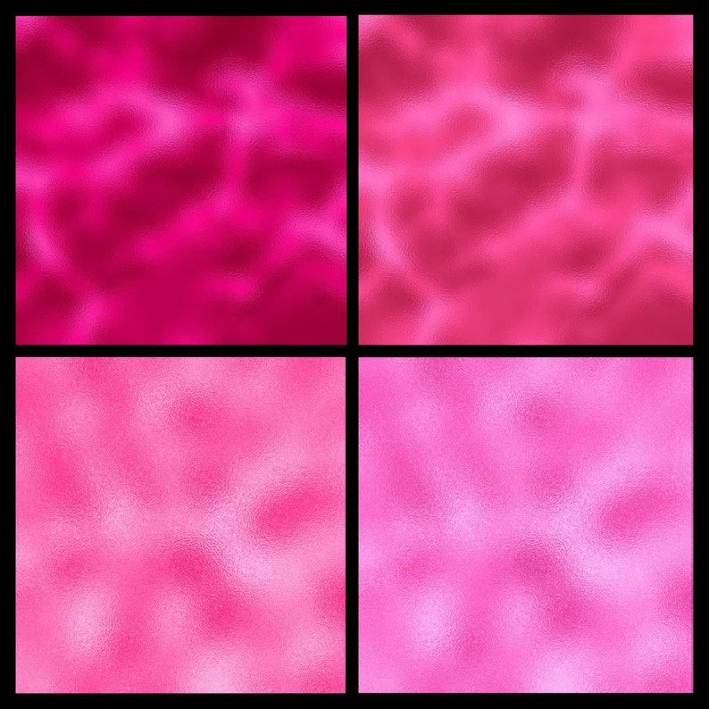 Metallic Pink Digital Paper Set, Metallic Textures in Shades of Pink ...