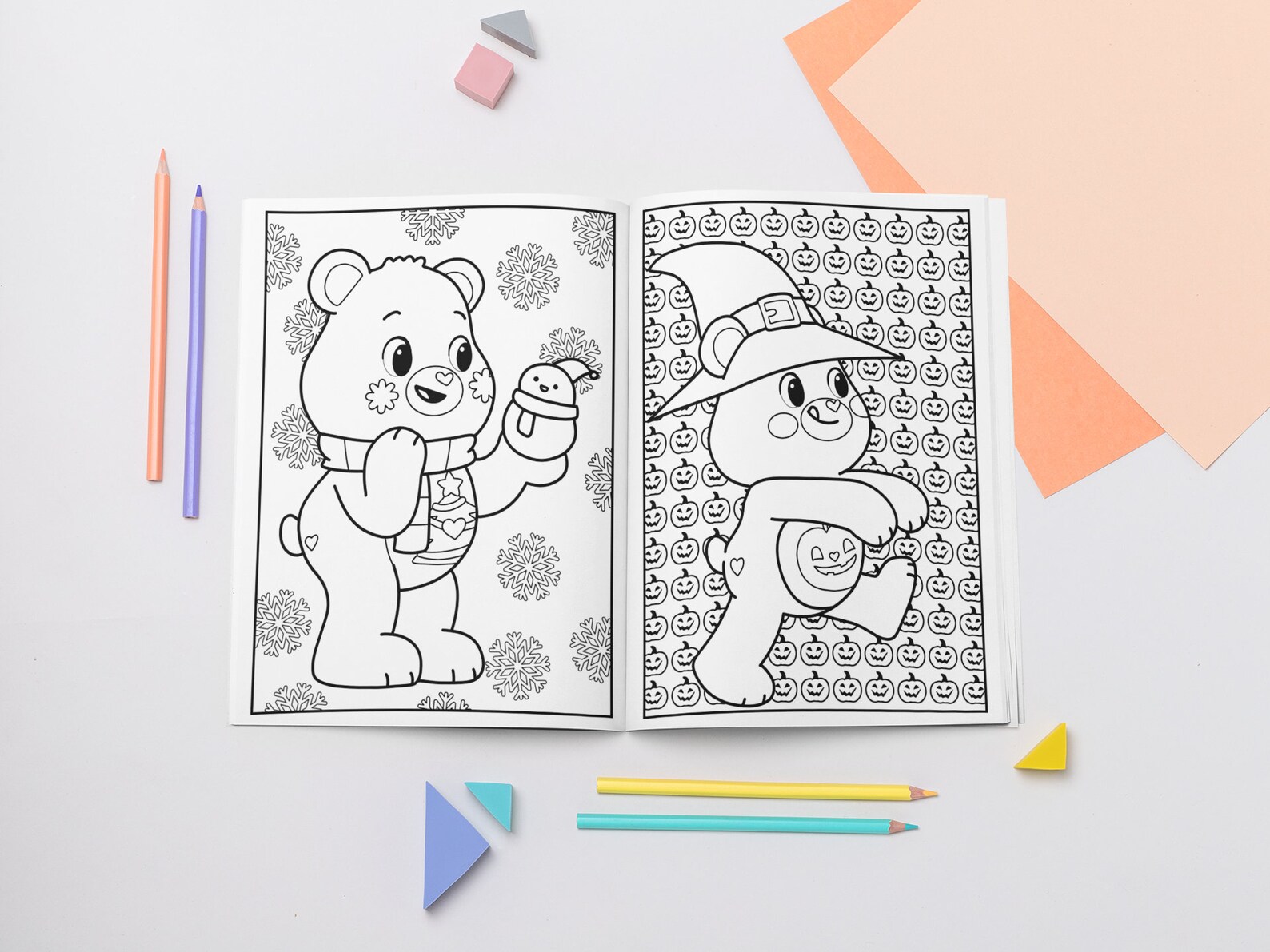 Care Bears Coloring Book, 60 Adorable Care Bears to Print & Color ...