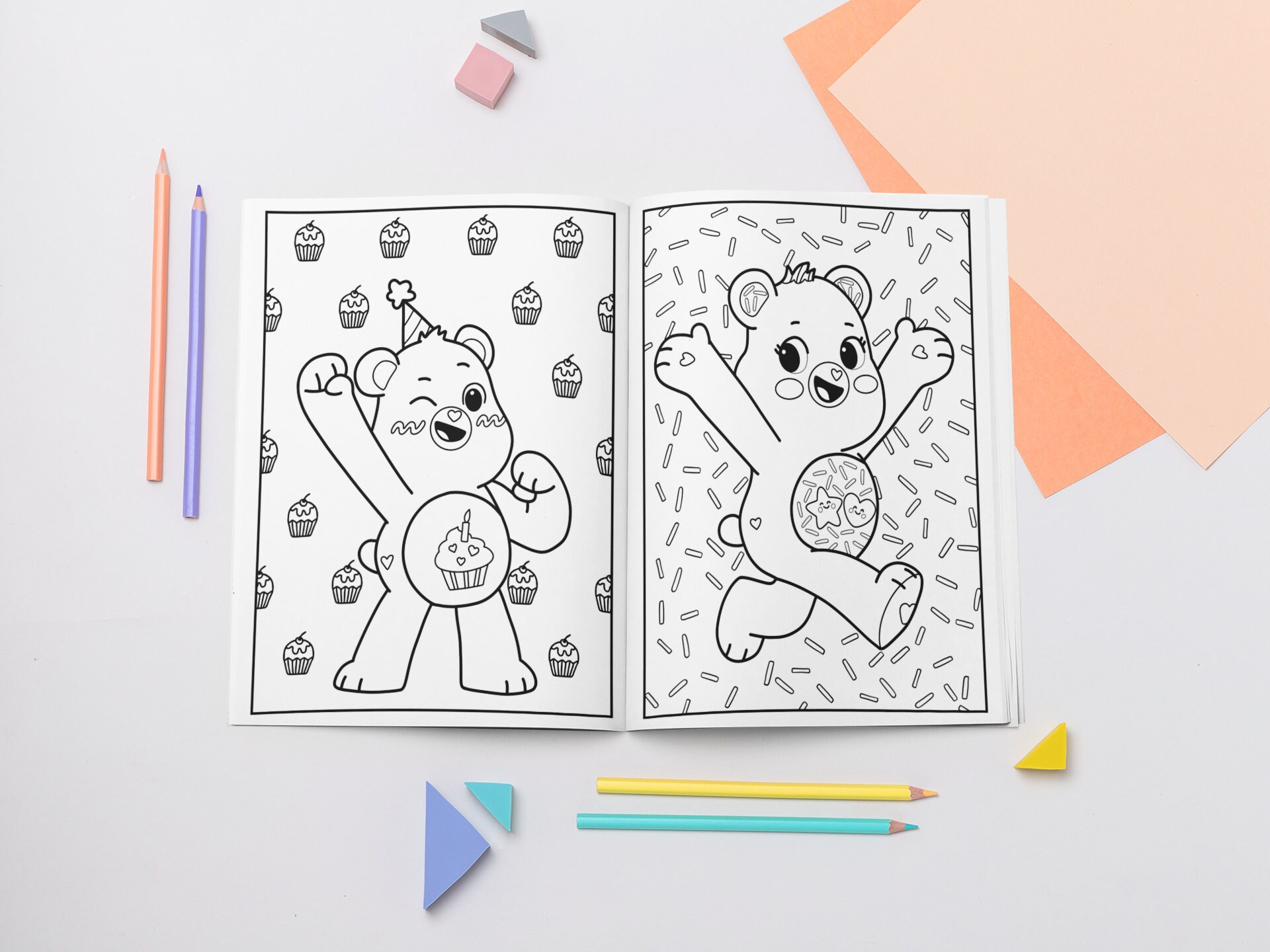 Care Bears Coloring Book, 60 Adorable Care Bears to Print & Color ...