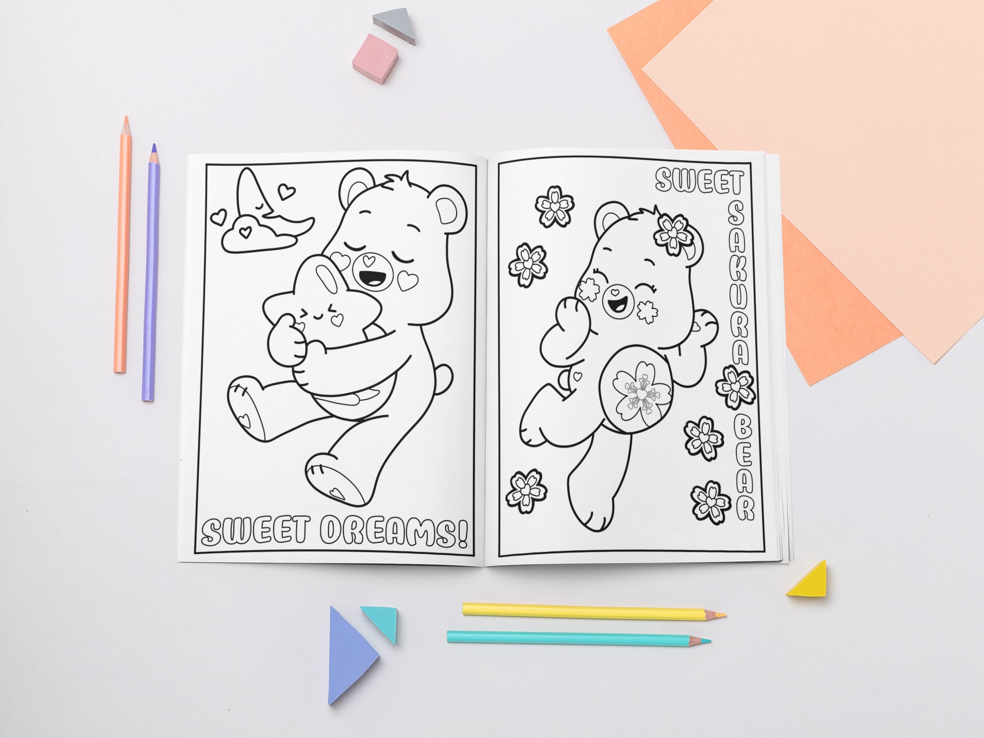 Care Bears Coloring Book, 60 Adorable Care Bears to Print & Color ...