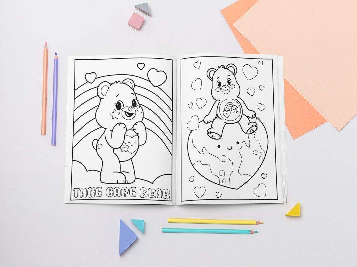 Care Bears Coloring Book, 60 Adorable Care Bears to Print & Color ...