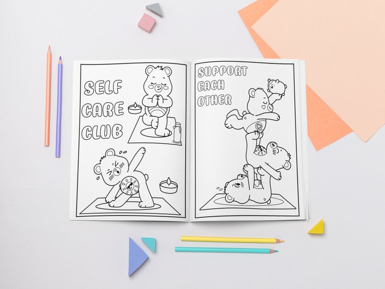 Care Bears Coloring Book, 60 Adorable Care Bears to Print & Color ...