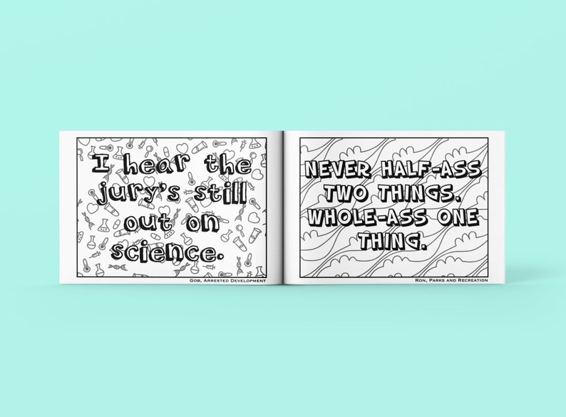 Quotable Coloring: TV, 60 Iconic TV Show Quotes to Print & Color ...