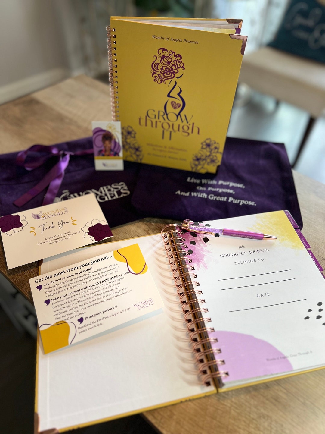 Milestone & Affirmation Surrogacy Journal - Etsy