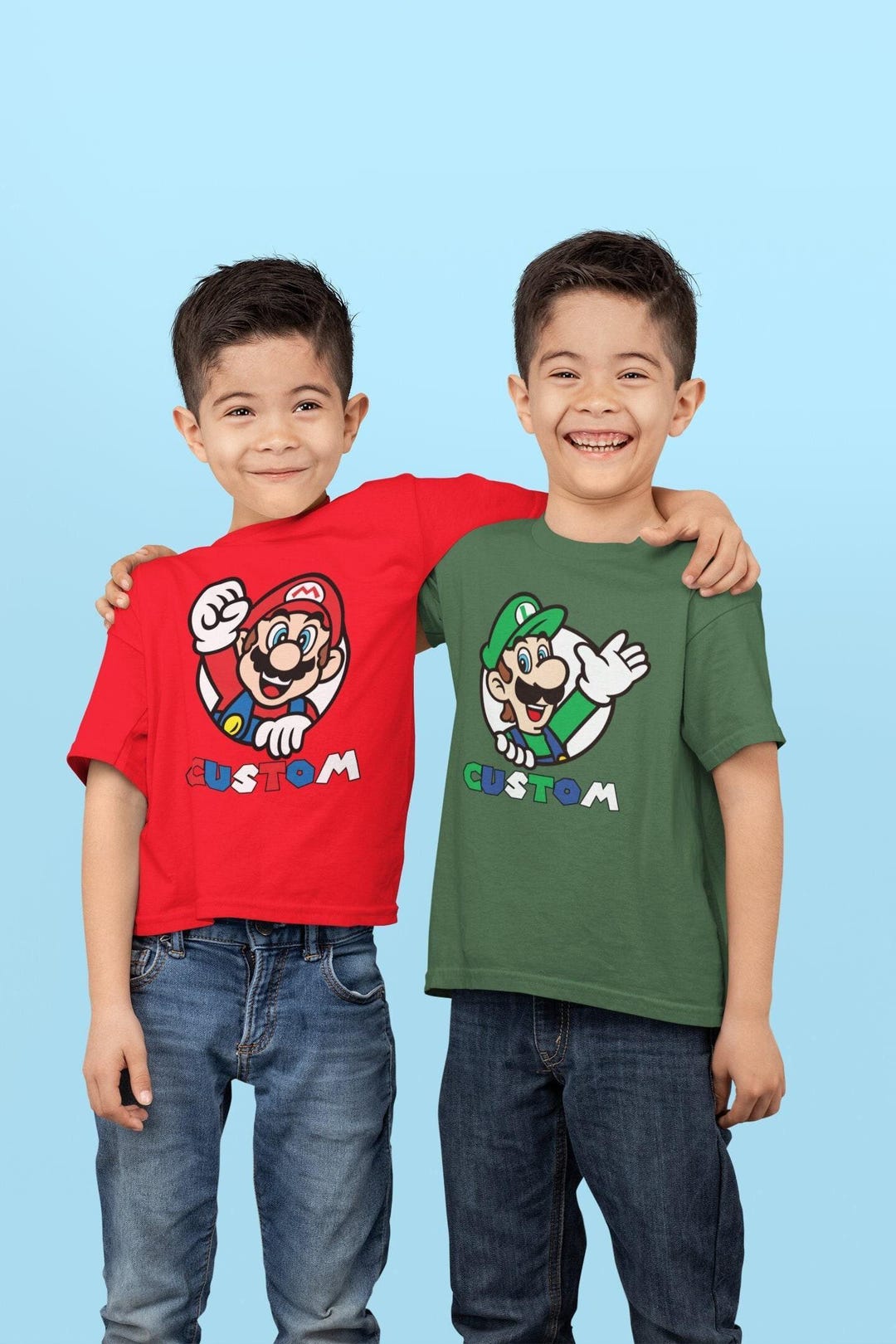 Personalized Super Mario Birthday Shirt, Custom Super Mario Shirt ...