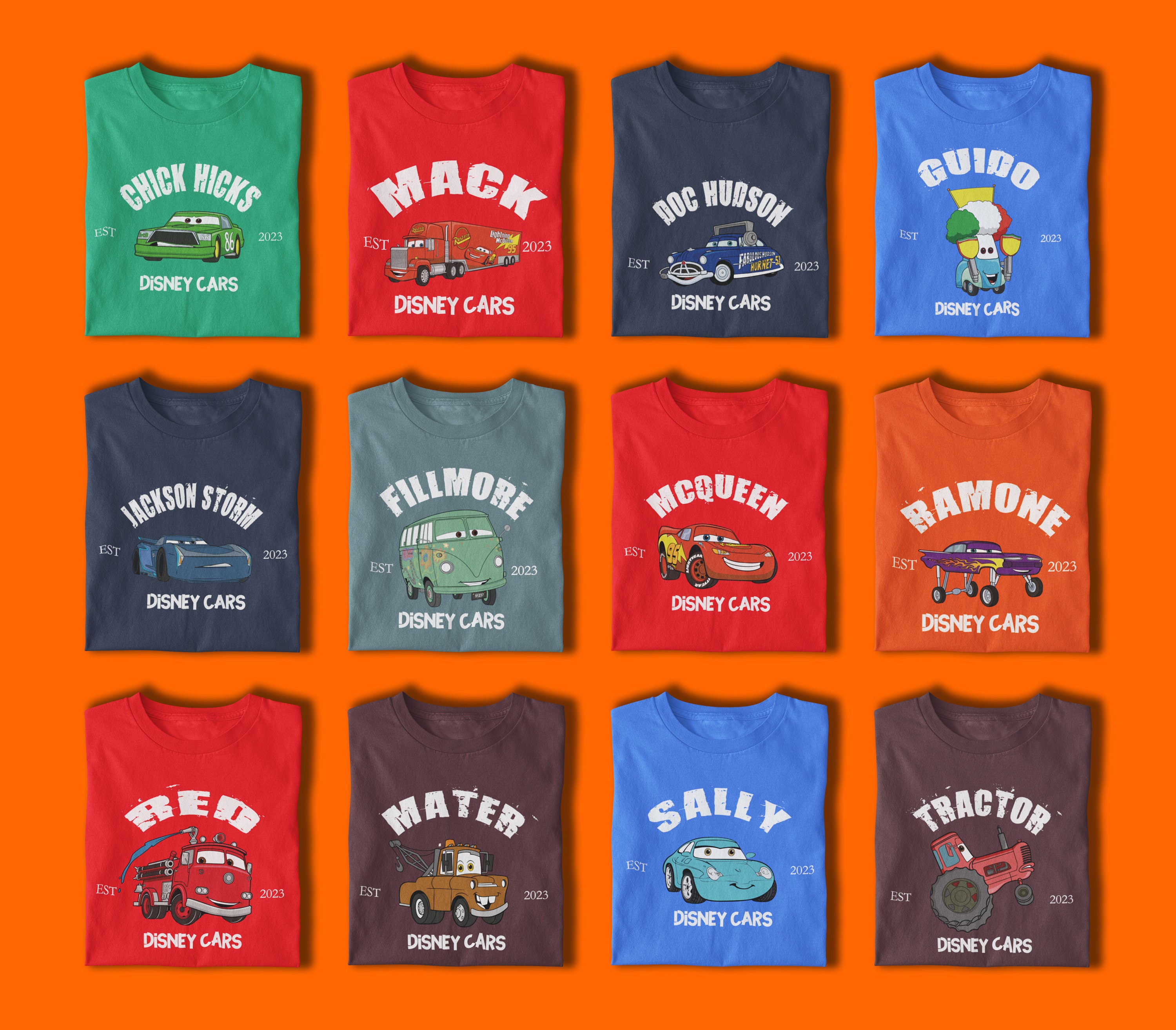 Disney Cars Pixar Family Matching Shirt, Cars Group Shirt, Disney ...