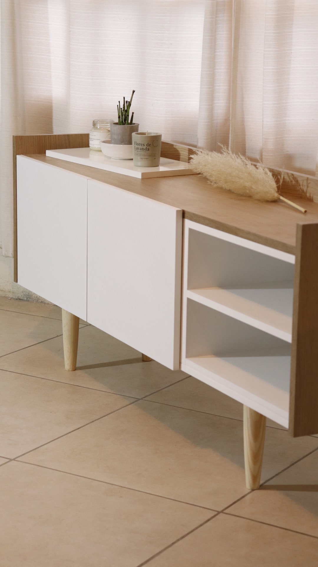 Tv Stand / Bench Mid Century Modern - Etsy