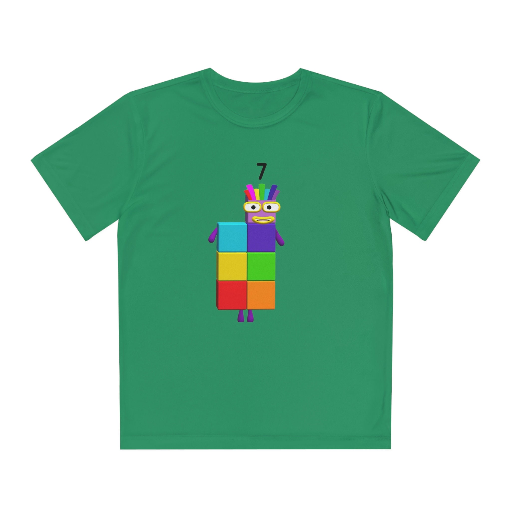 Numberblocks Number 7 Youth Competitor Tee - Etsy