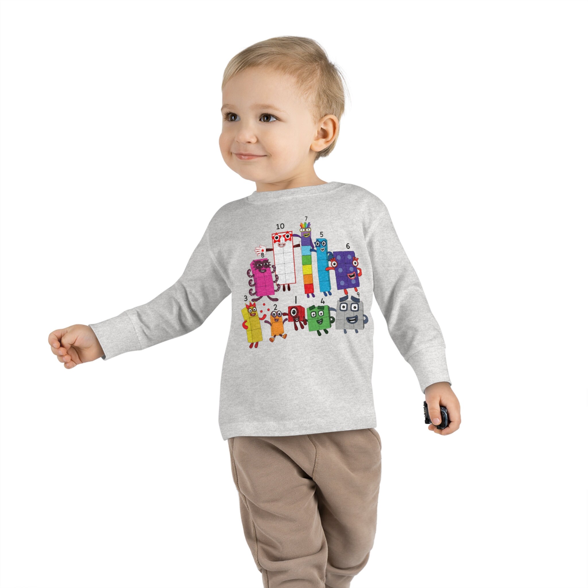 NUMBERBLOCKS With Numberlings Toddler Long Sleeve Tee - Etsy