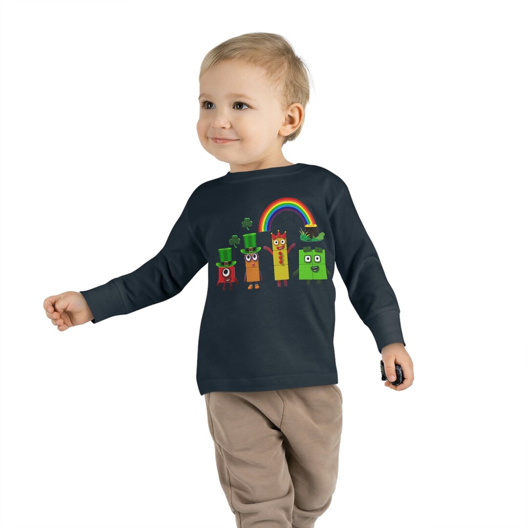NUMBERBLOCKS St Patrick's Day 1-4 Toddler Long Sleeve Tee - Etsy