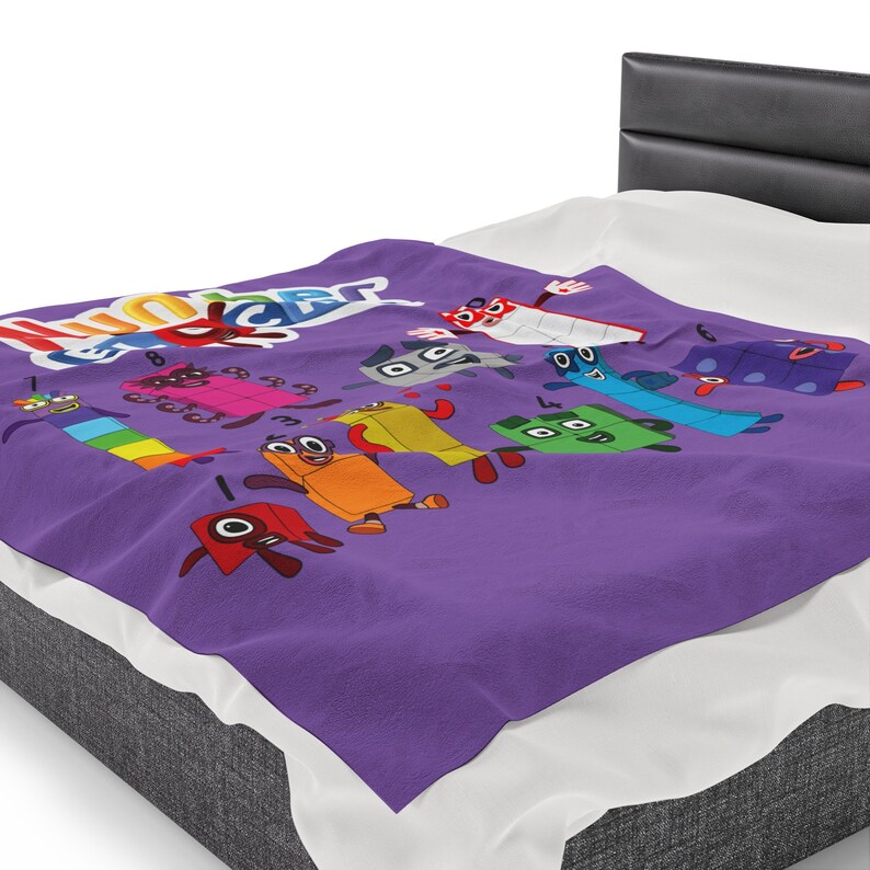 Numberblocks 1 - 10 Velveteen Plush Blanket - Etsy