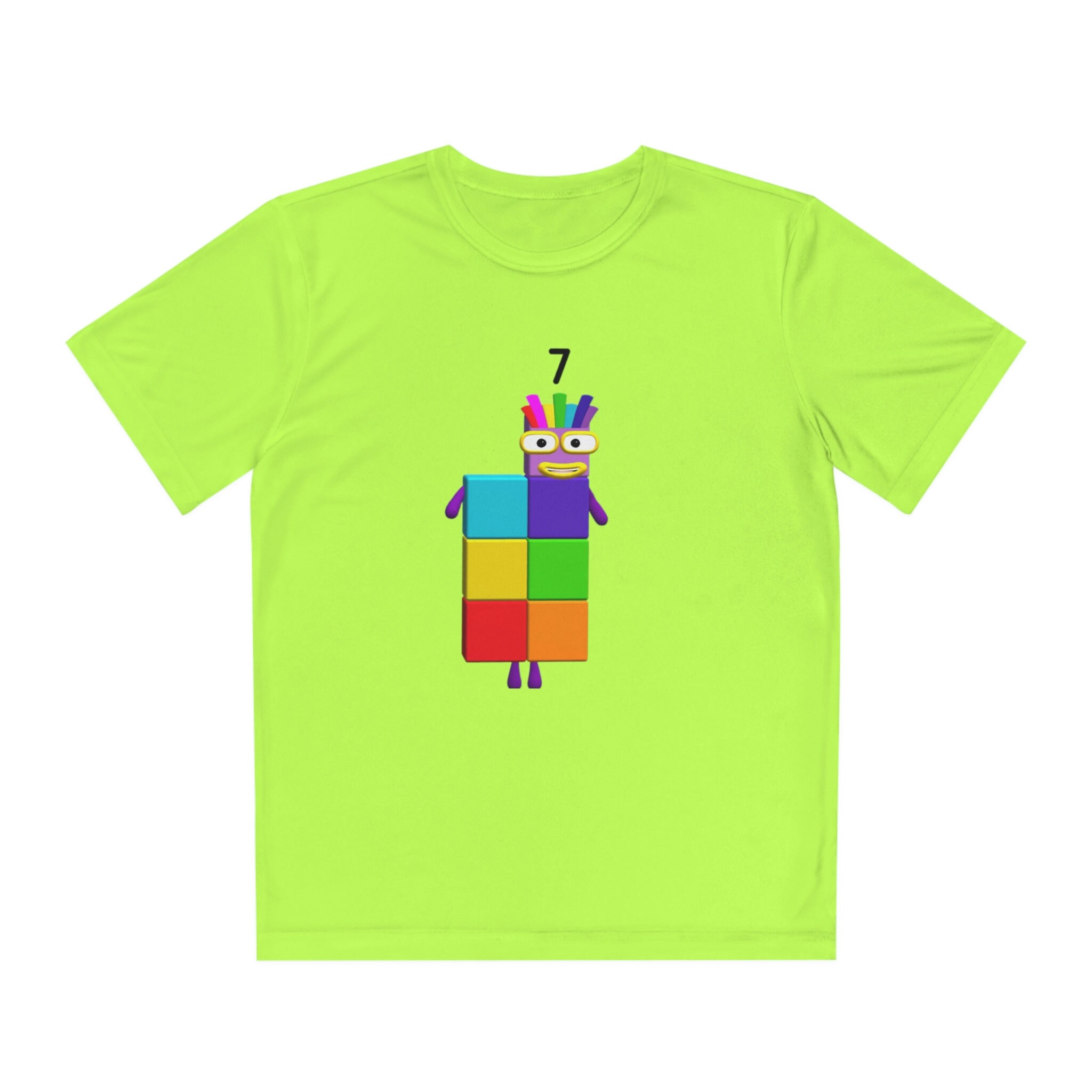 Numberblocks Number 7 Youth Competitor Tee - Etsy