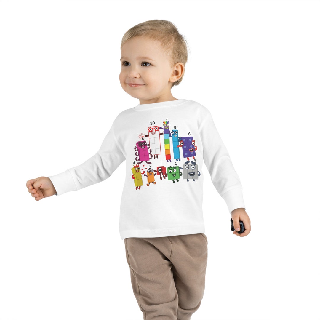 NUMBERBLOCKS With Numberlings Toddler Long Sleeve Tee - Etsy